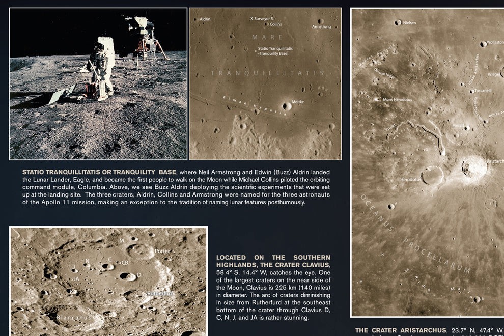 Buy Celestron Observer's Moon Map for Lunar Study at Vorion Scientific ...