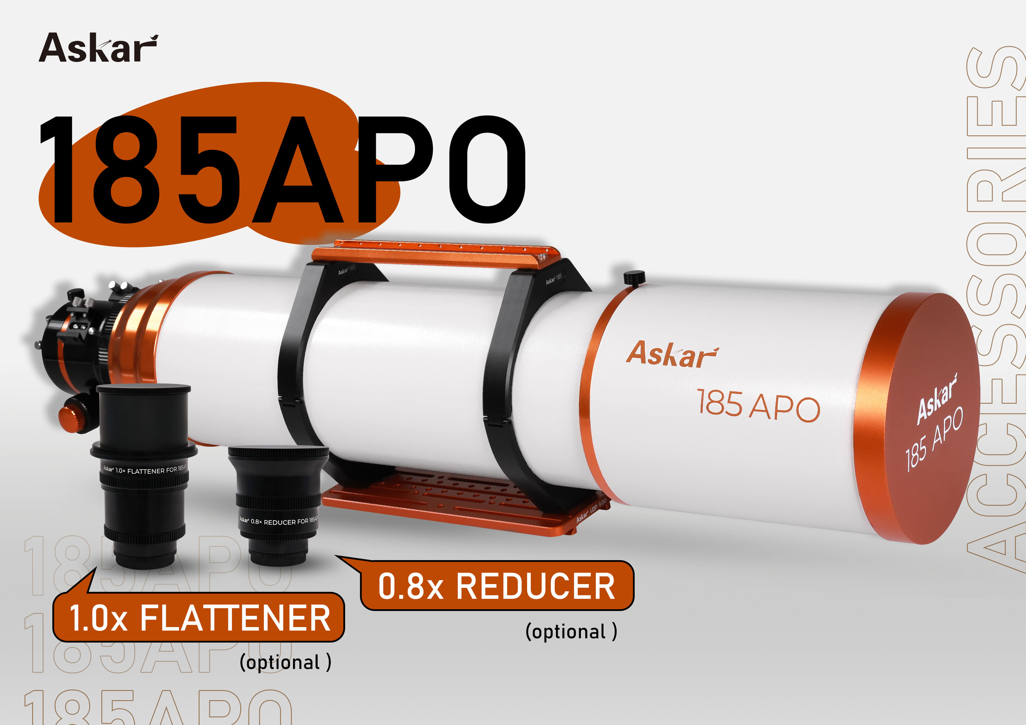 Buy ASKAR 185APO 1 Flattener | Field Flattener at Vorion Scientific India